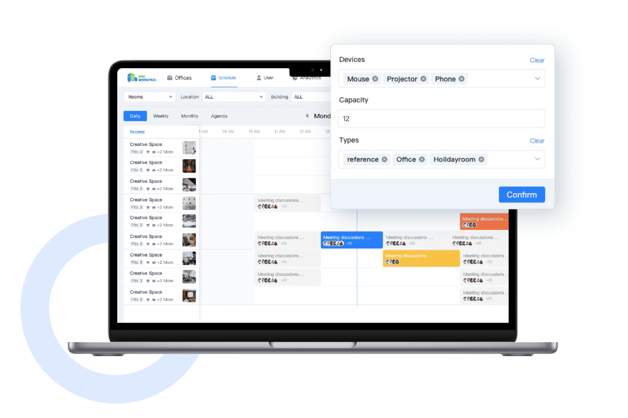 Room & Desk Booking Management System | GaiaDigits Workspace