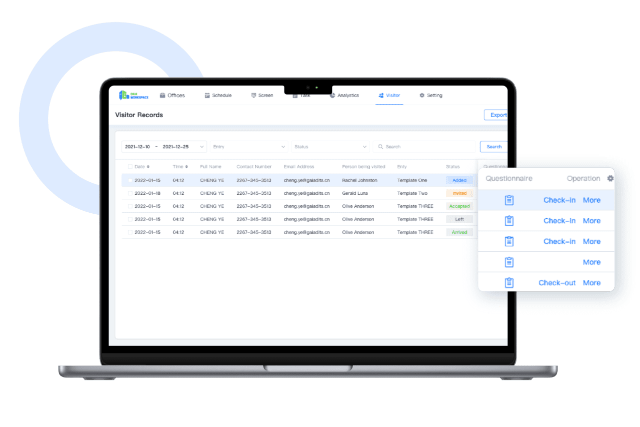 Room & Desk Booking Management System | GaiaDigits Workspace